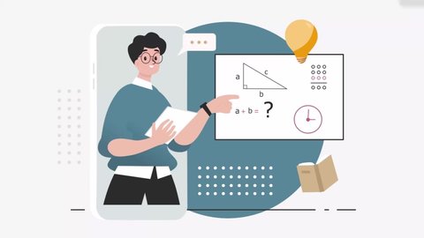 Mathematics Teacher Math Science School Stock Footage Video (100% ...