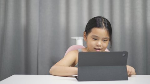 Asian Child Happy Smile Talking Fun Stock Footage Video (100% Royalty ...