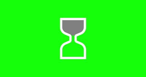 Hourglass Loading Cursor Animation Loop Animation Stock Footage Video ...