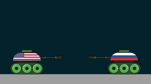 American Vs Russian Tank Face Off Stock Footage Video (100% Royalty ...