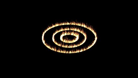 Flame Fire Cg Particle Animation Motion Stock Footage Video (100% ...