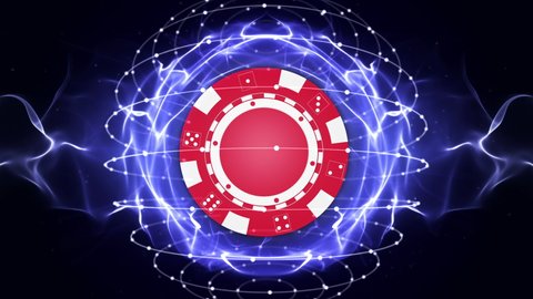Rotating Poker Chip Animation Loopable Stock Footage Video (100% ...