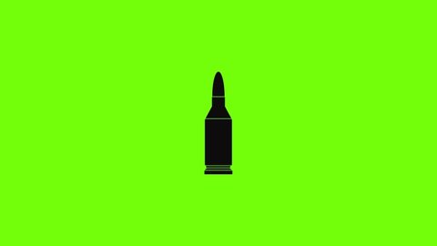 Bullet Icon Animation Best Simple Object Stock Footage Video (100% ...