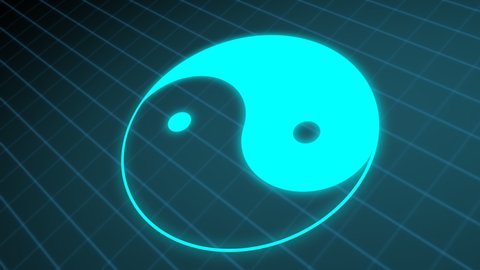 Yin Yang Rotating Animation Highresolution Digital Stock Footage Video ...