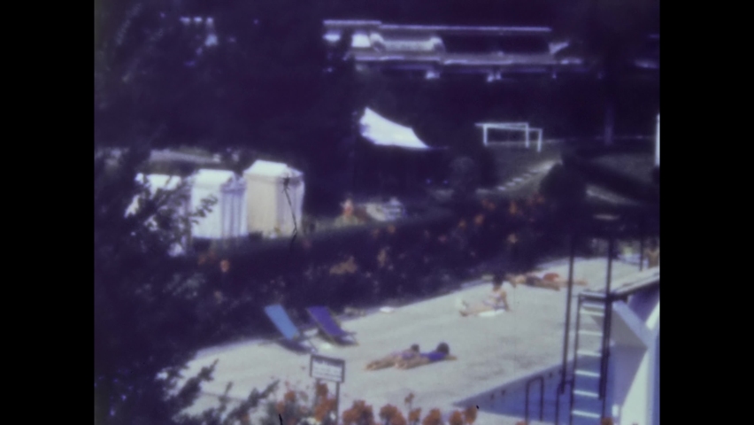 92 Vintage swimming pool scene Stock Video Footage - 4K and HD Video ...