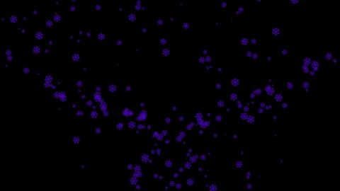 Snow Crystals Winter Particles Animation Motion Stock Footage Video ...