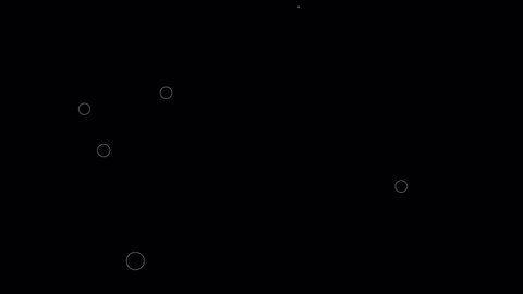 White Bubble Animation Background Alpha Matte Stock Footage Video (100% ...