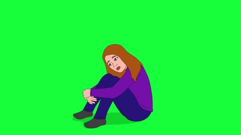 Animation Depression Shadow Like Monster On Stock Footage Video (100% ...