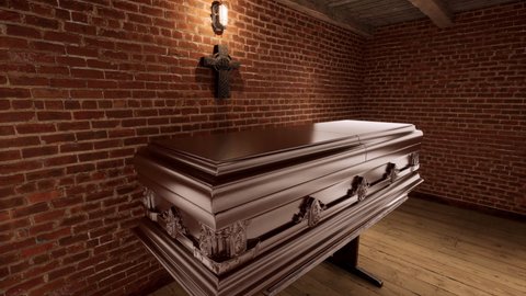 Closeup View Inside Bereavement Room Funeral Stock Footage Video (100% ...