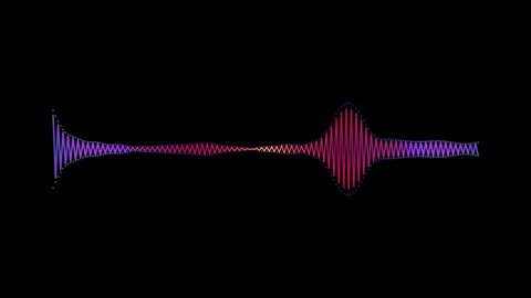 Audio Waveform Visualizer Visualization Audio Spectrum Stock Footage ...