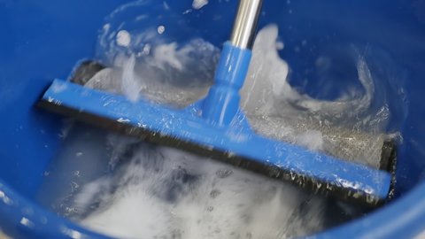 Soak Combined Doublesided Mop Made Foam Stock Footage Video (100% ...