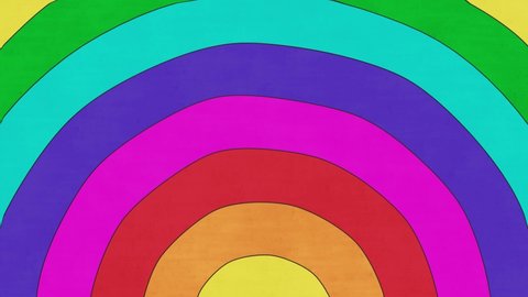 Loopable Animated Rainbow Background Frame By Stock Footage Video (100% ...