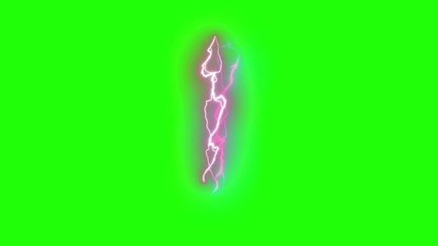Lightning Effect Green Screen Stock Footage Video (100% Royalty-free ...
