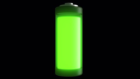 3d Battery Charging Transparent Background Animated Stock Footage Video ...