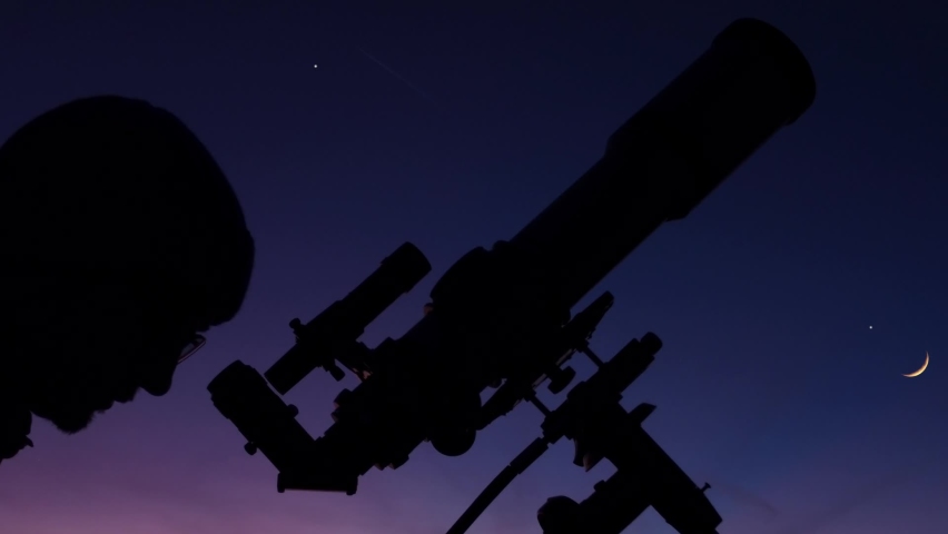 silhouette-of-a-man-under-the-stars-and-galaxy image - Free stock photo ...