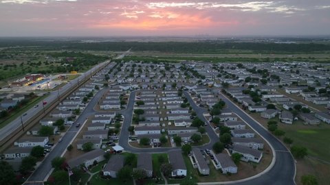 Rural Texas Neighborhood Community Night New Stock Footage Video (100% ...