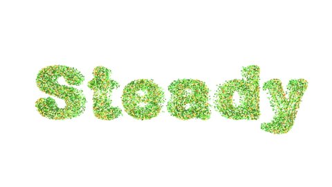 Ready Steady Go Particles Animation 3d Stock Footage Video (100% ...