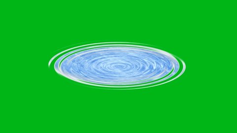 Circular Water Waves Motion Graphics Green Stock Footage Video (100% ...