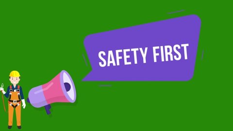 Safety First Safety Helmet Explanation Concept Stock Footage Video (100 ...
