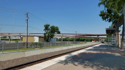 Denton County Transportation Authority Dcta Train Stock Footage Video ...