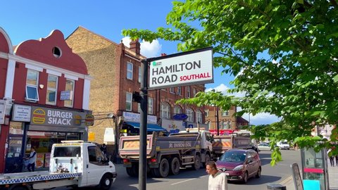 Hamilton Road Southall London United Kingdom Stock Footage Video (100% ...