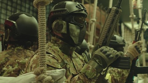 Group Soldiers Special Forces Loading Weapons Stock Footage Video (100% ...