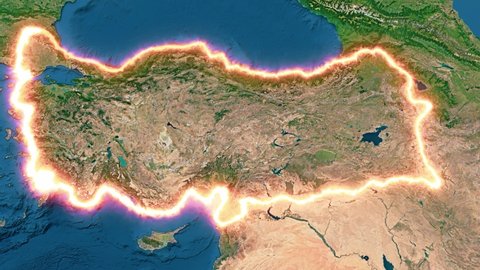 Turkey Fire Map 2022 Forest Areas Stock Footage Video (100% Royalty ...