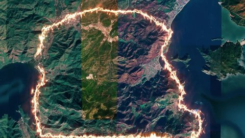 Turkey Fire Map 2022 Forest Areas Stock Footage Video (100% Royalty ...