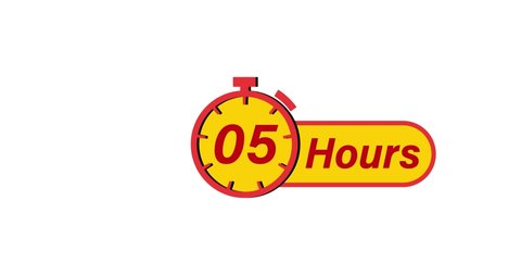 5 Hours Timers Clocks Timer 5 Stock Footage Video (100% Royalty-free ...