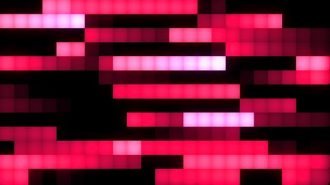 Pixel Lines Move Horizontally Motion Retro Stock Footage Video (100% ...