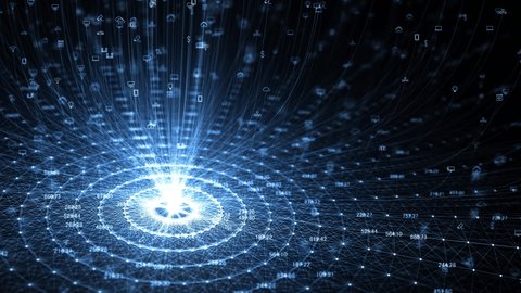 Artificial Intelligence Quantum Computer Technology Concept Stock ...