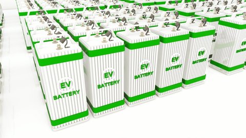 Ev Battery Stocks Electronic Battery Lithiumion Stock Footage Video ...