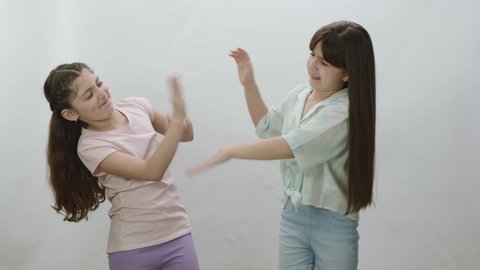 Two Little Girls Fighting Each Other Stock Footage Video (100% Royalty ...