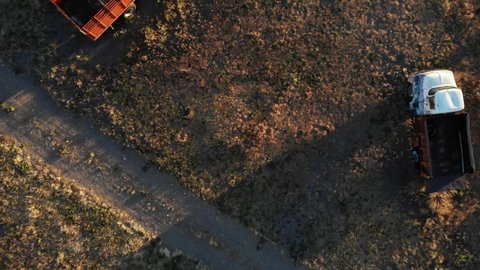 Top Down Reveal Old Farm Truck Stock Footage Video (100% Royalty-free ...