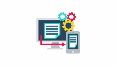 Data Transfer Cloud Based File Transfer Stock Footage Video (100% ...