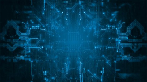 Blue Sci Fi Cyber Security Animation Stock Footage Video (100% Royalty ...