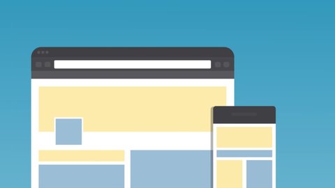 Animated Interfaces Web Browsers Computer Mobile Stock Footage Video ...