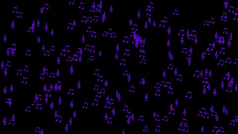 Musical Note Particle Figure Animation Motion Stock Footage Video (100% ...