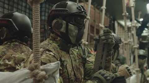 Group Soldiers Special Forces Loading Weapons Stock Footage Video (100% ...