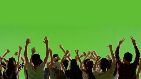 510 Concert crowd green screen Stock Video Footage - 4K and HD Video ...