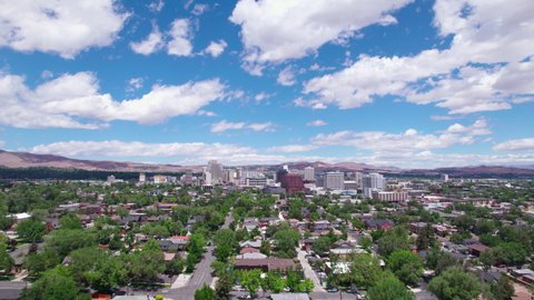 Downtown Reno Nevada On Summer Day Stock Footage Video (100% Royalty ...