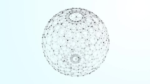 Sphere Consisting Woven Hexagons On White Stock Footage Video (100% ...