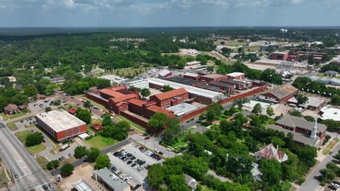 Texas State Penitentiary Huntsville Walls Unit Stock Footage Video (100 ...