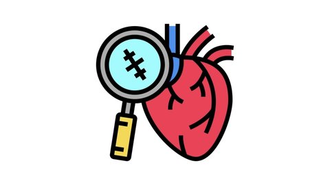 Heart Surgery Color Icon Animation Stock Footage Video (100% Royalty ...