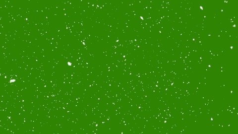 Snow Falling On Green Screen Background Stock Footage Video (100% ...