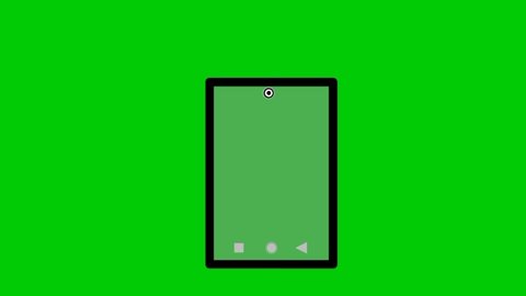 Mobile Phone Animation On Green Background Stock Footage Video (100% ...