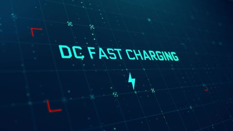 Dc Fast Charger Available Display Background Stock Footage Video (100% ...