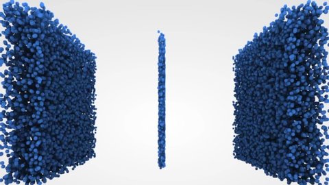 Particlebased 3d Fluid Simulation Fluid Collision Stock Footage Video (100% Royalty-free ...