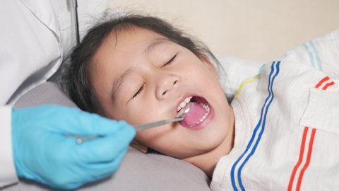 Dental Kid Health Examination Asian Dentist Stock Footage Video (100% Royalty-free) 1091962447 ...