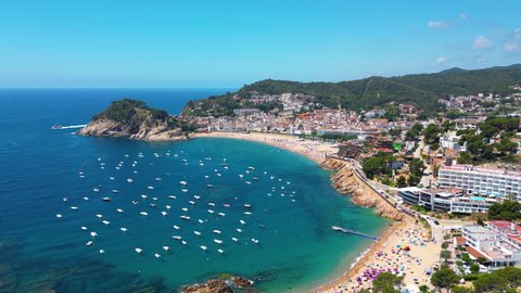 Sea Landscape Badia Bay Tossa De Stock Footage Video (100% Royalty-free ...